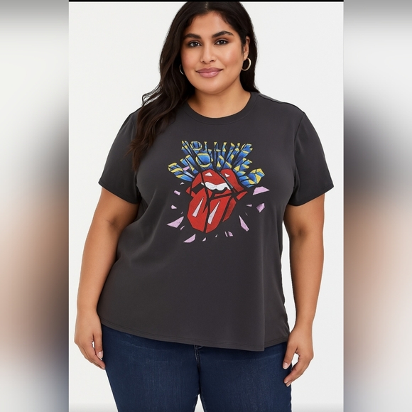 torrid | Tops | Torrid Rolling Stones Graphic Relaxed Cotton Tee Edgy ...
